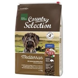 REAL NATURE Country Selection Trockenfutter Hund, Adult, Mediterran, B&uuml;ffel und Rind 4 kg