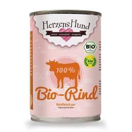 HerzensHund Reinfleisch pur BIO Bio Rind 12x400 g