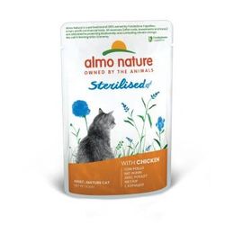 Almo Nature Sterilised 30x70 g Huhn