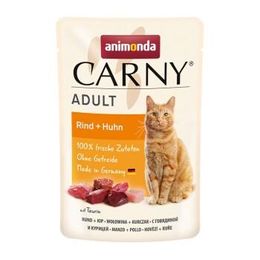 animonda Carny Nassfutter Katze Adult Rind und Huhn 48x85 g