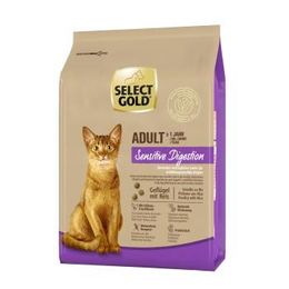 SELECT GOLD Sensitive Digestion Trockenfutter Katze Adult Gefl&uuml;gel und Reis 2,5 kg