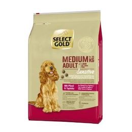 SELECT GOLD Sensitive Trockenfutter Hund Adult Medium Pferd und Tapioka 4 kg