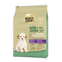SELECT GOLD Trockenfutter Hund Sensitive Mini Junior Lamm mit Lachs und Kartoffel 4 kg