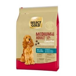 SELECT GOLD Sensitive Trockenfutter Hund Adult Medium Lachs und Kartoffel 4 kg