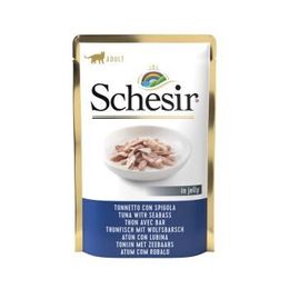 Schesir 12 x 85g Thunfisch mit Wolfsbarsch