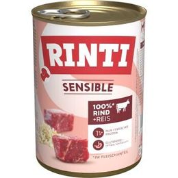 Rinti Sensible Nassfutter Hund, Adult, Dose Rind und Reis 12x400 g