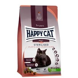Happy Cat Sterilised Trockenfutter Katze Adult, Atlantik-Lachs 10 kg