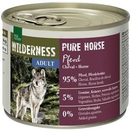 REAL NATURE WILDERNESS Nassfutter Hund, Adult, Pure Horse, Pferd 12x200 g