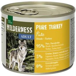 REAL NATURE WILDERNESS Nassfutter Hund, Adult, Pure Turkey 12x200 g