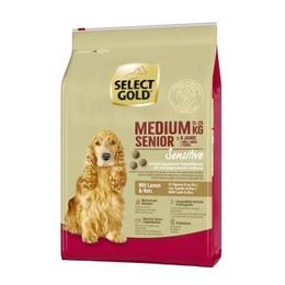 SELECT GOLD Sensitive Trockenfutter Hund Senior Medium Lamm und Reis 4 kg