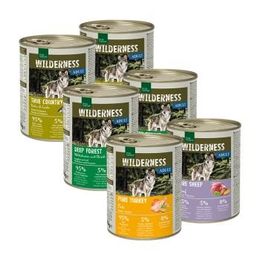 REAL NATURE WILDERNESS Nassfutter Hund, Adult 6x800 g Mixpaket 1