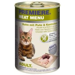 Premiere Meat Menu Adult Huhn mit Pute und Kaninchen 24x400 g