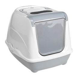 AniOne Katzentoilette Flip Cat S hellgrau