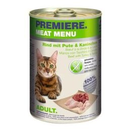 Premiere Meat Menu Adult Rind, Pute und Kaninchen 24x400 g