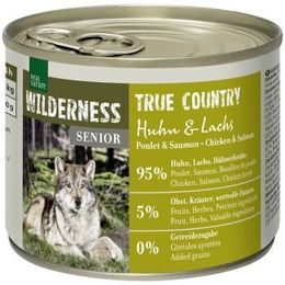REAL NATURE WILDERNESS Nassfutter Hund, Senior, True Country, Huhn und Lachs 12x200 g