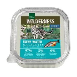 REAL NATURE WILDERNESS Nassfutter Katze, Adult Fresh Water, Hering mit Lachs und Ente 16x100 g