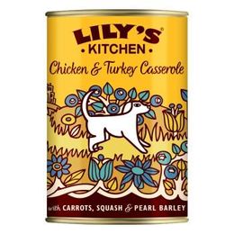 LILY'S KITCHEN Nassfutter f&uuml;r Hunde Adult Huhn und Truthahn 6x400 g