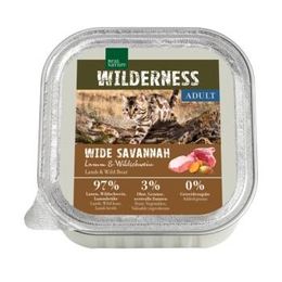 REAL NATURE WILDERNESS Nassfutter Katze, Adult Wide Savannah, Lamm und Wildschwein 16x100 g