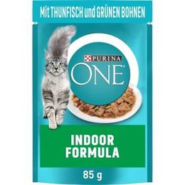 Purina ONE Indoor Formula mit Thunfisch & gr&uuml;nen Bohnen 26x85g