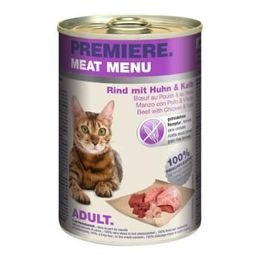 Premiere Meat Menu Adult Rind mit Kalb und Huhn 24x400 g
