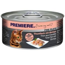 Premiere Fine Filets Naturell Thunfisch mit Shrimps 48x80 g