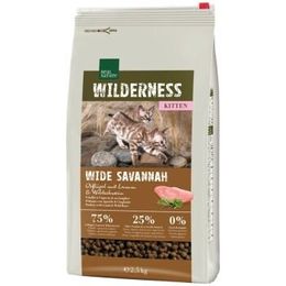 REAL NATURE WILDERNESS Trockenfutter Katze, Kitten, Wide Savannah, Gefl&uuml;gel, Lamm & Wildschwein 2,5 kg