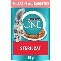 Purina ONE Sterilcat mit Lachs und Karotten 26x85 g