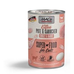 Mac's MAC's Nassfutter Kitten Pute und Kaninchen 24x400 g