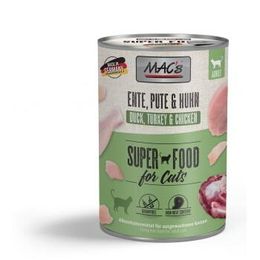 Mac's MAC's Nassfutter Katze Adult Ente, Pute und Huhn 24x400 g