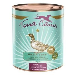 Terra Canis Nassfutter Hund Getreidefrei Adult Ente 6x800 g