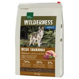 REAL NATURE WILDERNESS Trockenfutter Hund, Adult, Wide Savannah Wildschwein mit Lamm und Ente 4 kg