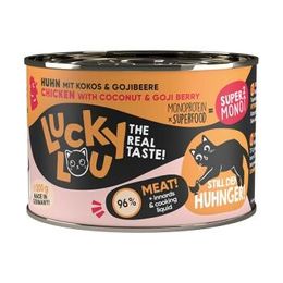Lucky Lou Nassfutter Katze, Adult. SuperMono, Huhn 12x200 g