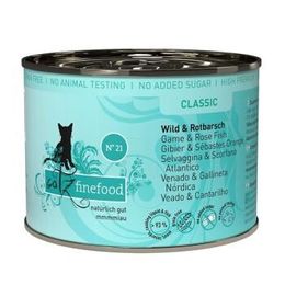Catz Finefood Nassfutter Katze Classic Adult No. 21 Wild und Rotbarsch 12x200 g
