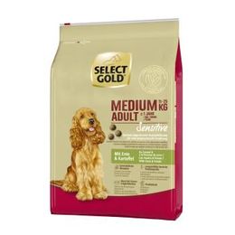 SELECT GOLD Sensitive Trockenfutter Hund Adult Medium Ente und Kartoffel 4 kg