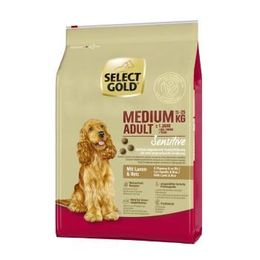 SELECT GOLD Sensitive Trockenfutter Hund Adult Medium Lamm und Reis 4 kg