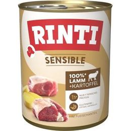 Rinti Sensible Nassfutter Hund, Adult, Dose, Lamm und Kartoffel 6x800 g