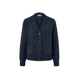 Tchibo - Strickjacke mit Wolle - Damen - Gr. L - dunkelblau