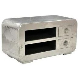 SIT-MÖBEL Lowboard SIT "AIRMAN", silber (silberfarben), B:100cm H:50cm T:45cm, Aluminium, Holz teilmassiv, Sideboards, in moderner Flugzeugoptik