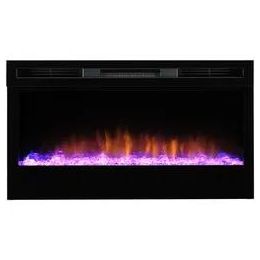 Glen Dimplex Deutschland Elektrokamin DIMPLEX "Prism 34"", schwarz, B:86,7cm H:49,4cm T:17,9cm, Elektrokaminöfen, schwarz,mit Heizung, Fernbedienung, Optiflame Flammeneffekt