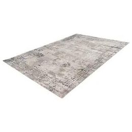 Teppich Obsession "My Opal 911", grau (taupe), B:200cm H:10mm L:290cm, Polyester, Teppiche, Pastell-Farben, mit Bordüre, ideal im Wohnzimmer & Schlafzimmer