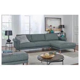 Ecksofa "CR.450, Designecksofa, Polsterecke, L-Form, 282/178 cm (B/T)", grau (wasserblau, steingrau 044, 72), B:282cm H:85cm T:178cm, Chenille COCO (72% Polyester 15% Baumwolle 13% Polyacryl), CREATION BY ROLF BENZ, Sofas, abgerundete Armlehne Schnecke, modern Landhaus, Leder oder Chenille