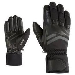 Skihandschuhe Ziener "GUDWIG-Z WS PR glove man", Herren, Gr. 10,5, schwarz, Materialmix, Handschuhe