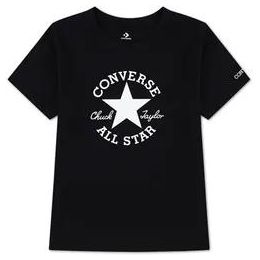 T-Shirt Converse "CNVG DISSECTED CTP CLASSIC TEE", Kinder, Gr. 158 (XL), schwarz, Obermaterial: 60% Baumwolle, 40% Polyester, Sportlich, Shirts