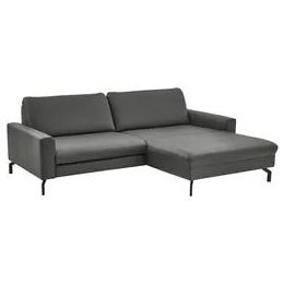 Ecksofa DIE PLANBAR "PN-EM20028 L-Form ohne Kopfstützen", grau (anthrazit), B:248cm H:89cm T:179cm, Sofas, wahlweise mit motorischem Canape