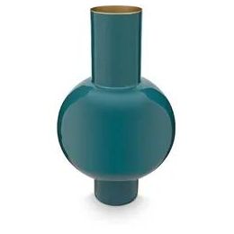 Dekovase PIP Studio "Vase", grün (dunkelgrün), B:24cm H:40cm T:24cm Ø:24cm, Metall, Vasen