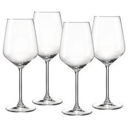 Ritzenhoff & Breker Weinglas RITZENHOFF & BREKER "Rumba", transparent, B:9,5cm H:24,5cm Ø:9,5cm, Glas, Trinkgefäße, Burgunderglas im 4er Set, je 650 ml