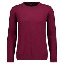 Rundhalspullover Ragman, Herren, Gr. 50, portwein, 696, 95% Baumwolle 5% Cashmere, Rundhals, Pullover