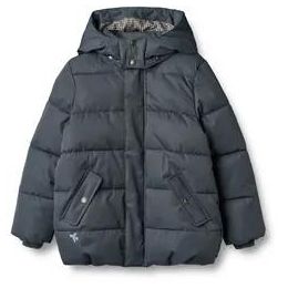 Steppjacke Wheat "Puffer Jacket Gael", Jungen, Gr. 104, blau (ink), Web, Obermaterial: 100% Polyester, casual, normal, Langarm Rippbündchen, Jacken, wasserdicht, atmungsaktiv