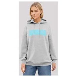Kapuzenpullover F4NT4STIC "Oversized Shirt Knut & Jan Noorden Collegiate", Damen, Gr. XS, grau melange, Obermaterial: 80% Baumwolle, 20% Polyester, oversize, Pullover, Premium Qualität, Knut & Jan Hamburg