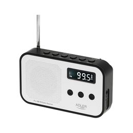 ADLER Digitalradio in Weiß/ Schwarz - 39% | Tv-und-audio